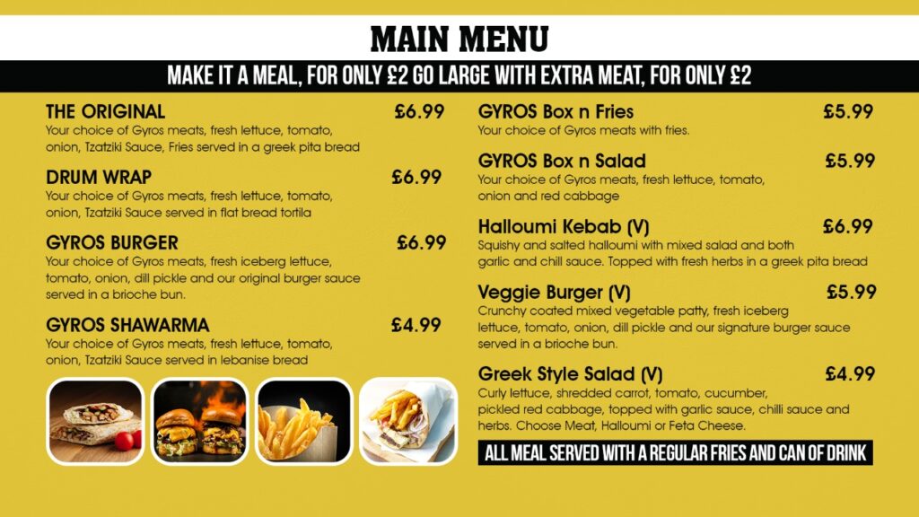 Menu – Gyros Hut